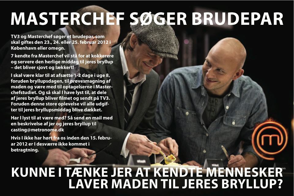Kokke fra Masterchef til dit bryllup!? - Bryllupsforberedelser ...
